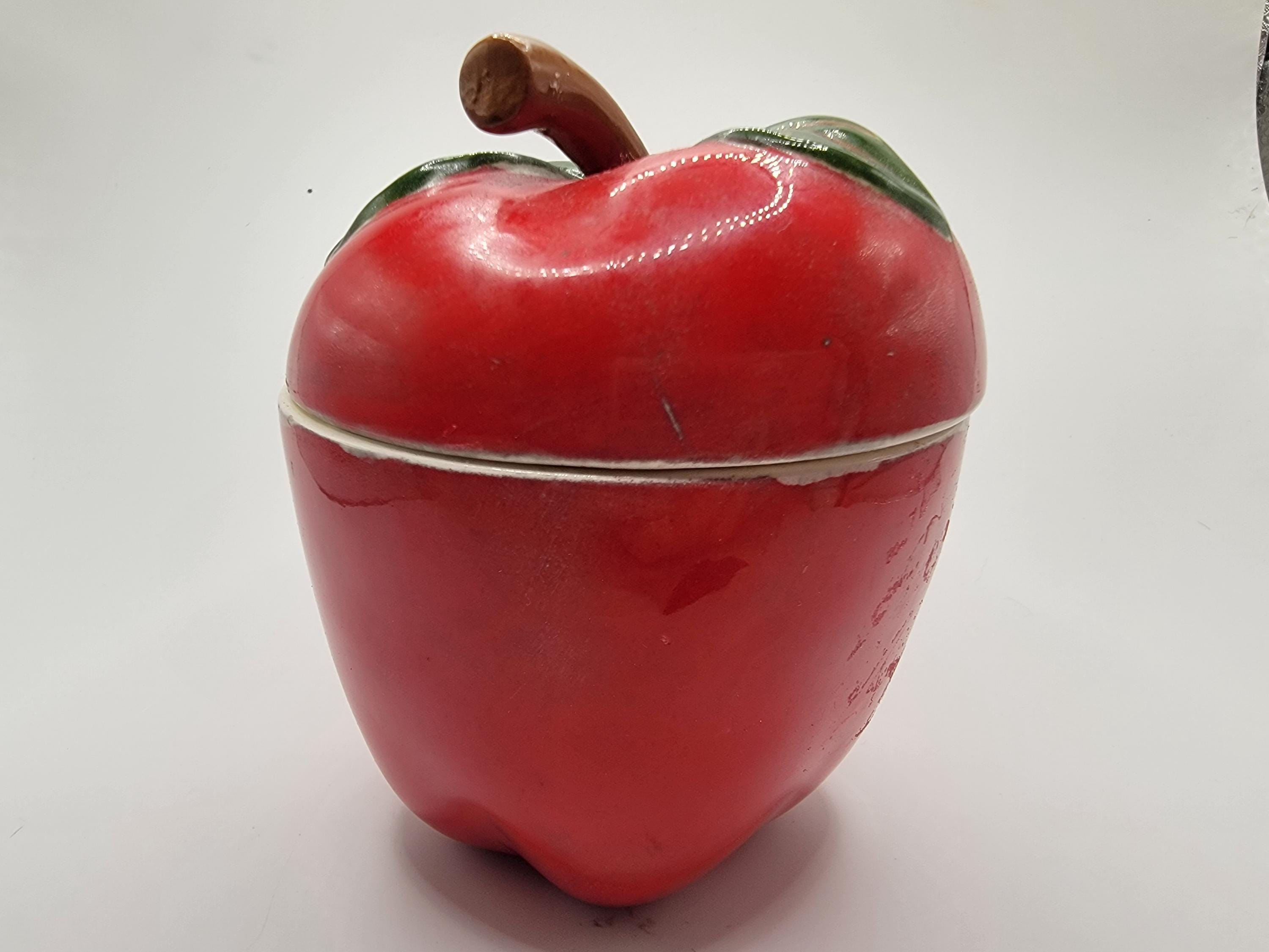 Red Apple Teacher Gift - Apple Shaped Trinket Box - Etsy