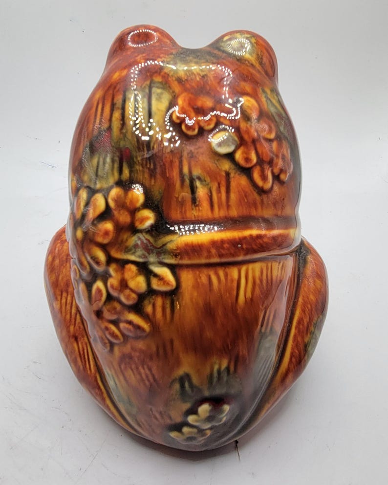 Vintage Mr. Frog With a Bow Tie! Gorgeous Rust Colors - Etsy