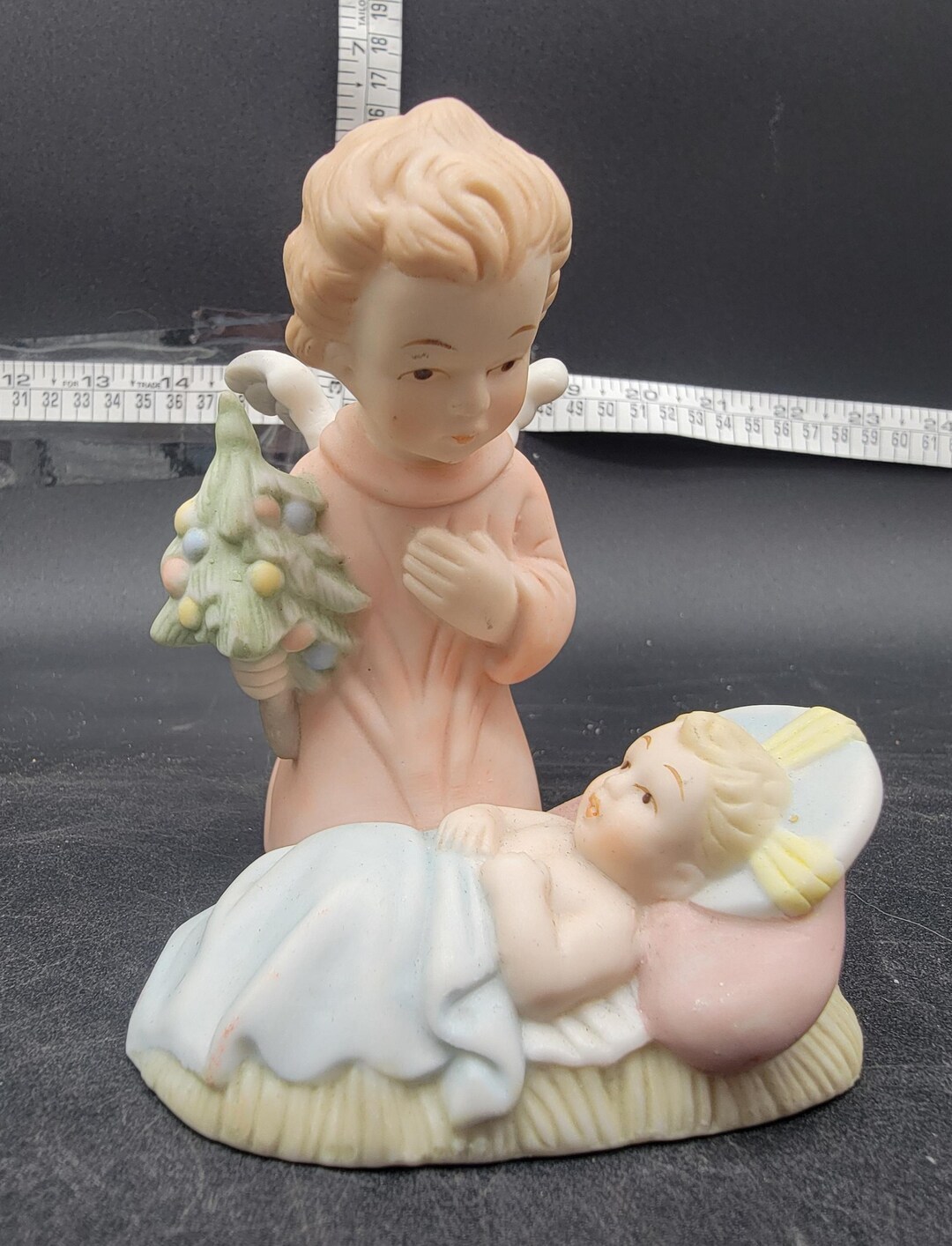 Vintage Hand Painted Lefton "divine Child" Featuring an Angel Looking ...