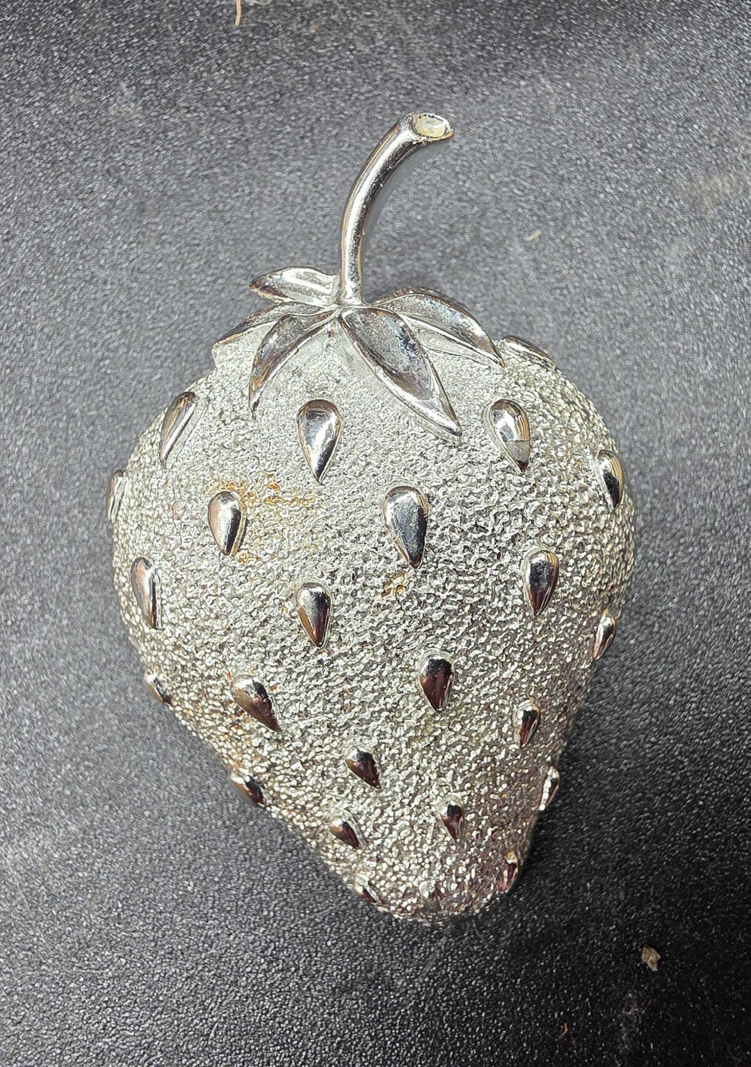 Vintage Sarah Cov Coventry Silver Strawberry Brooch - Etsy