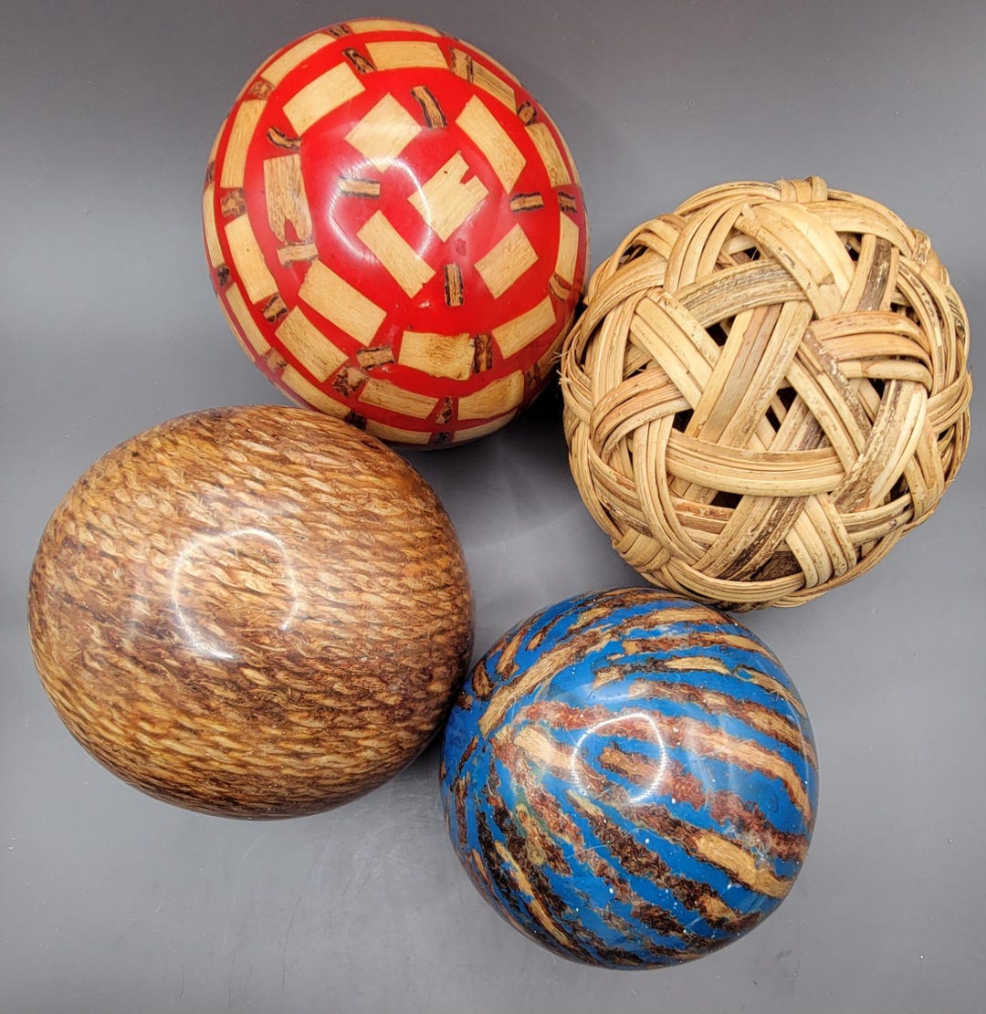 Vintage Large 3 Round Balls - Etsy