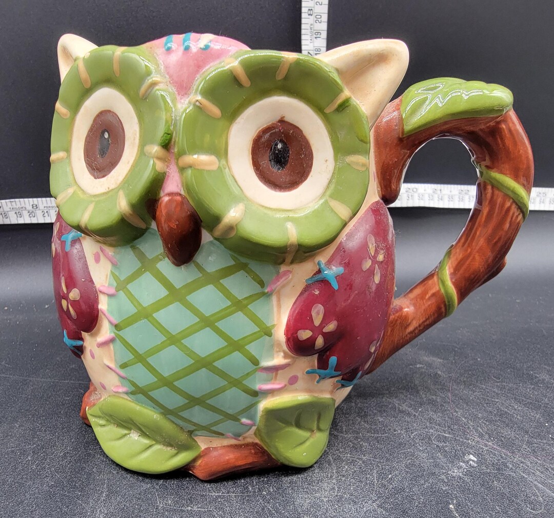 Vintage Pier One Owl Coffee Mug - 16 Fl Oz - Etsy