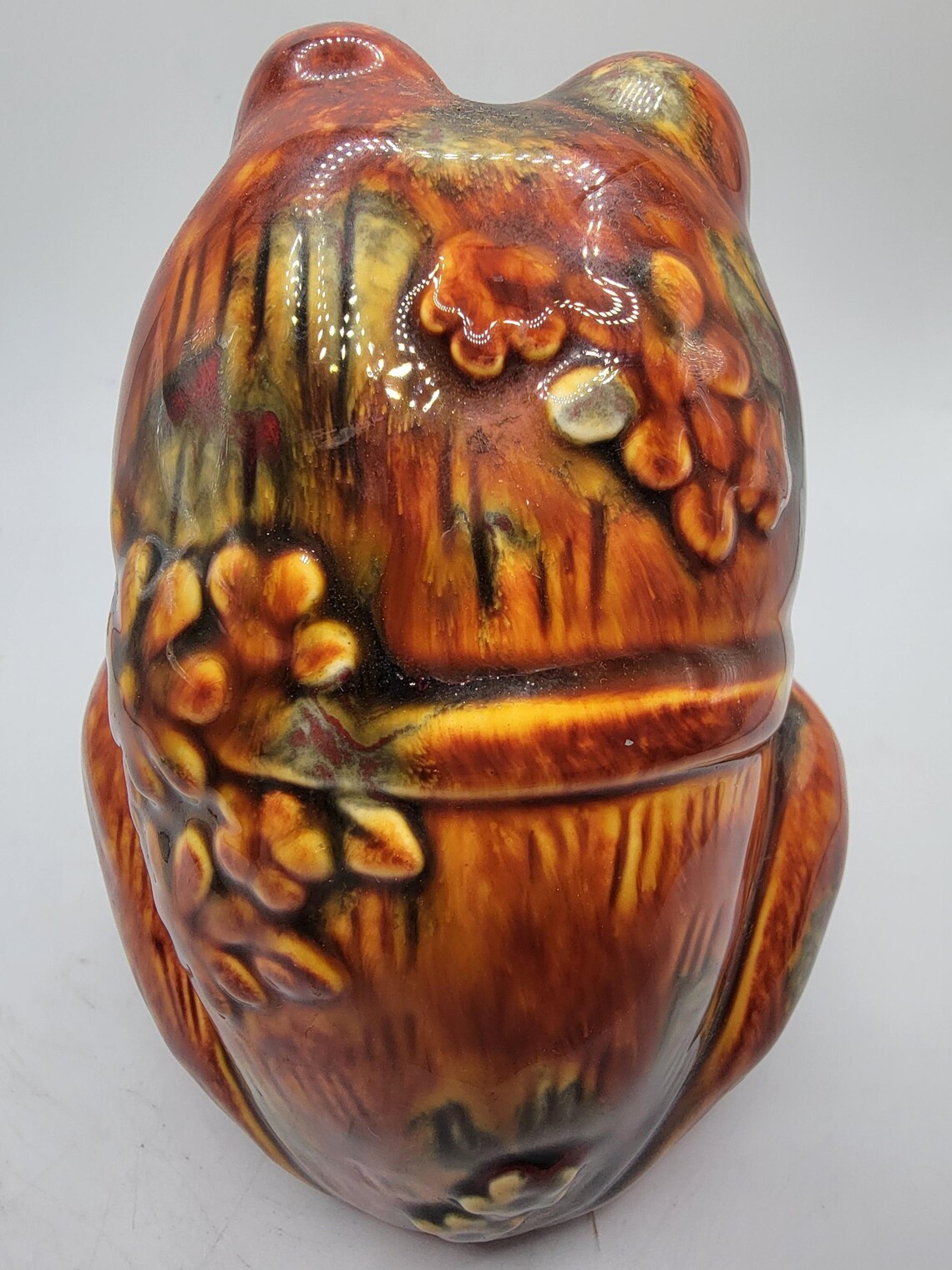 Vintage Mr. Frog With a Bow Tie! Gorgeous Rust Colors - Etsy