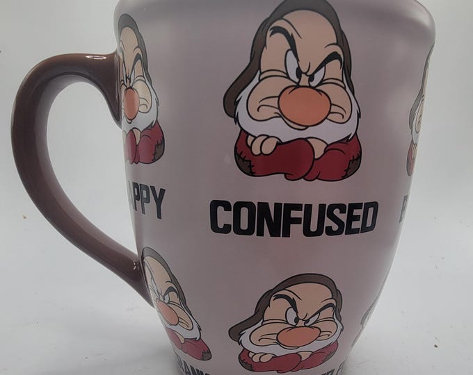 Walt Disney "grumpy" All Emotions Oversized Coffee Mug - Made in ...