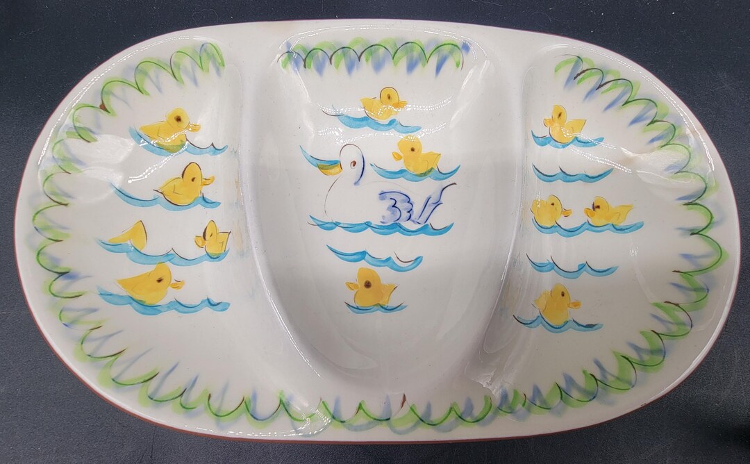 Vintage Stangl Ducky Dinner Divided Dish: Ceramic Baby Plate, #4047 - Etsy