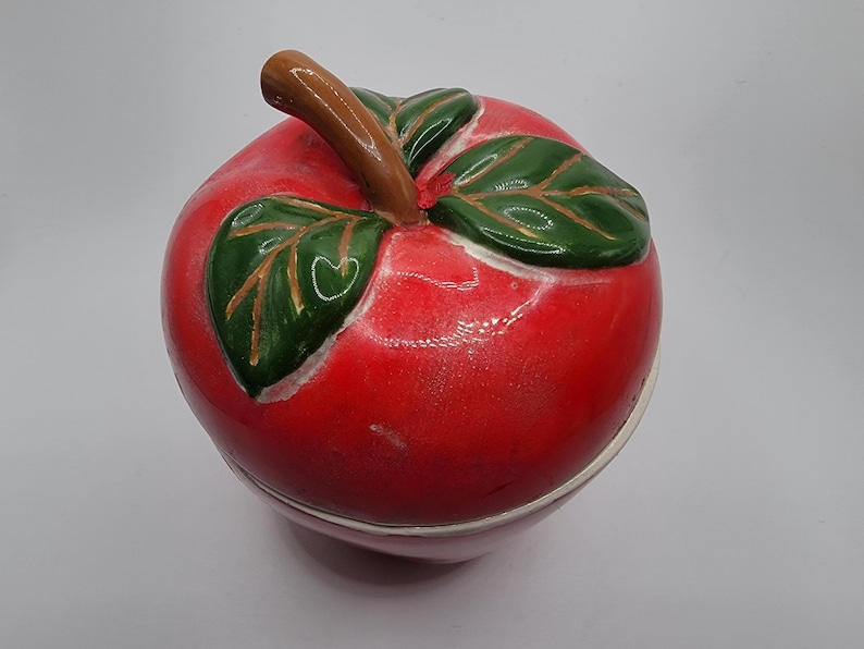 Red Apple Teacher Gift - Apple Shaped Trinket Box - Etsy