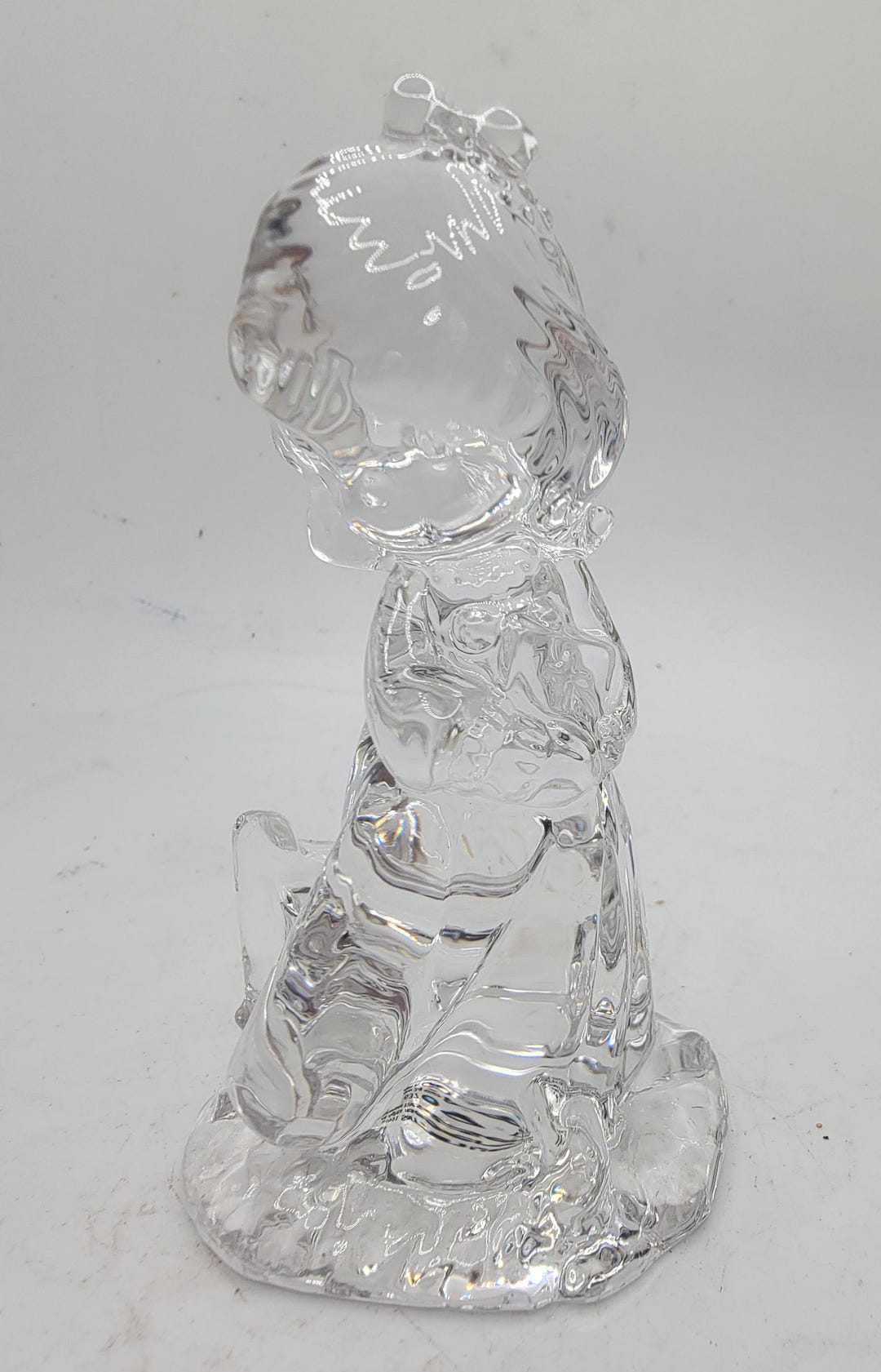 Vintage 1991 Samuel J. Butcher Clear Lead Crystal Glass Little Girl ...