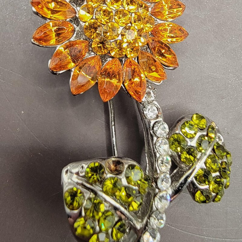 Orange Brooch - Etsy
