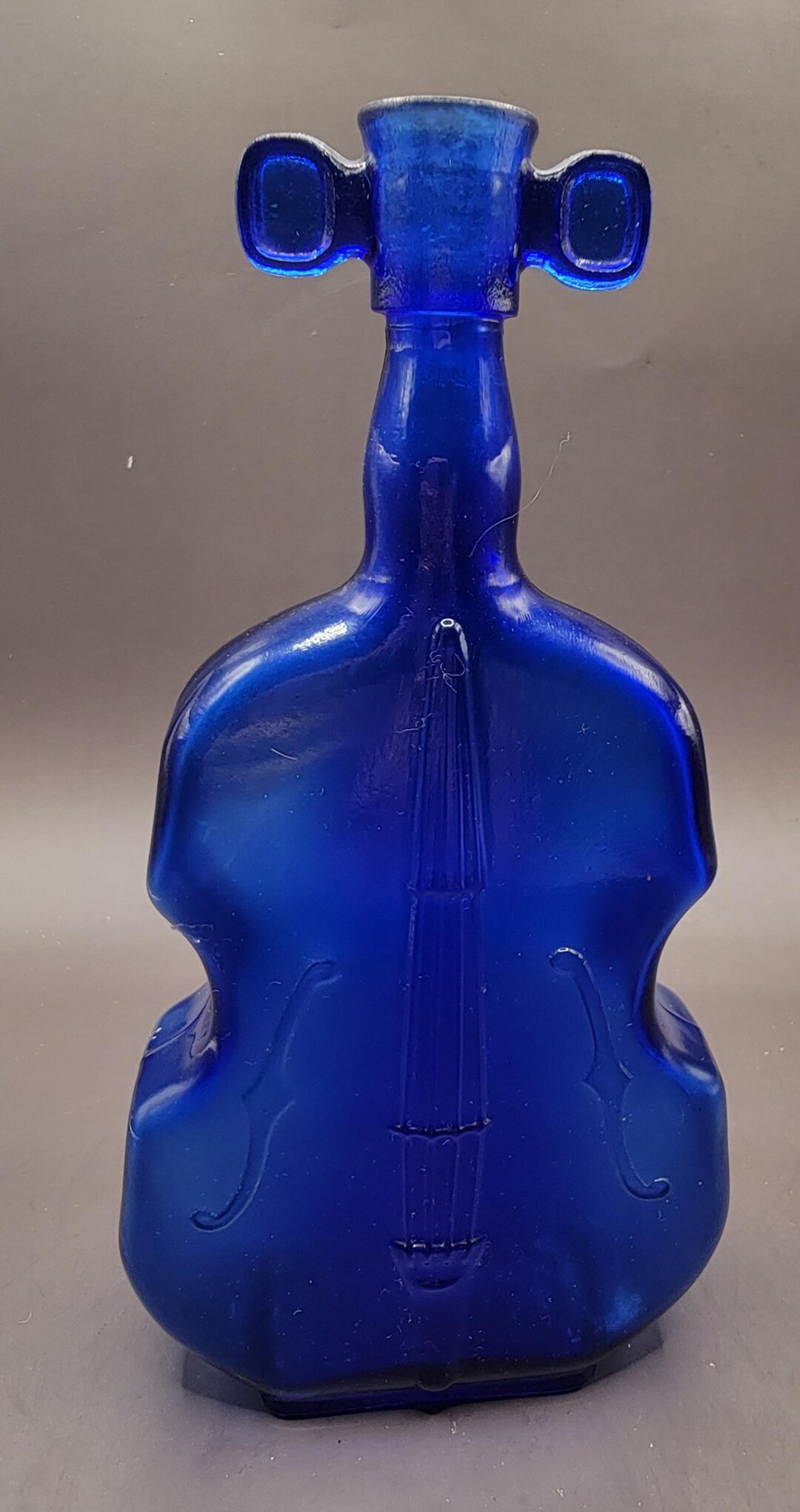 Vintage Cobalt Blue Glass Vase Violin Cello Fiddle Style 8 - Etsy