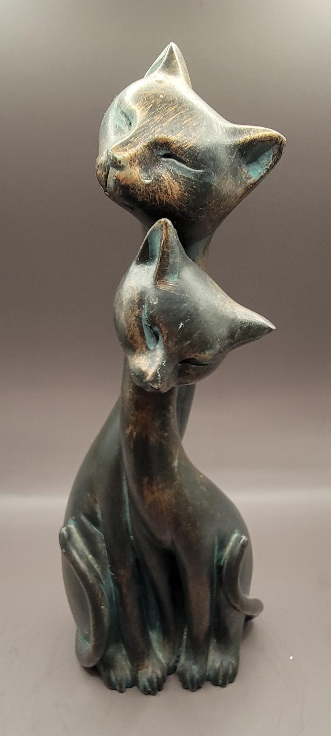Vintage Cats Statue - Marble I Believe - Etsy