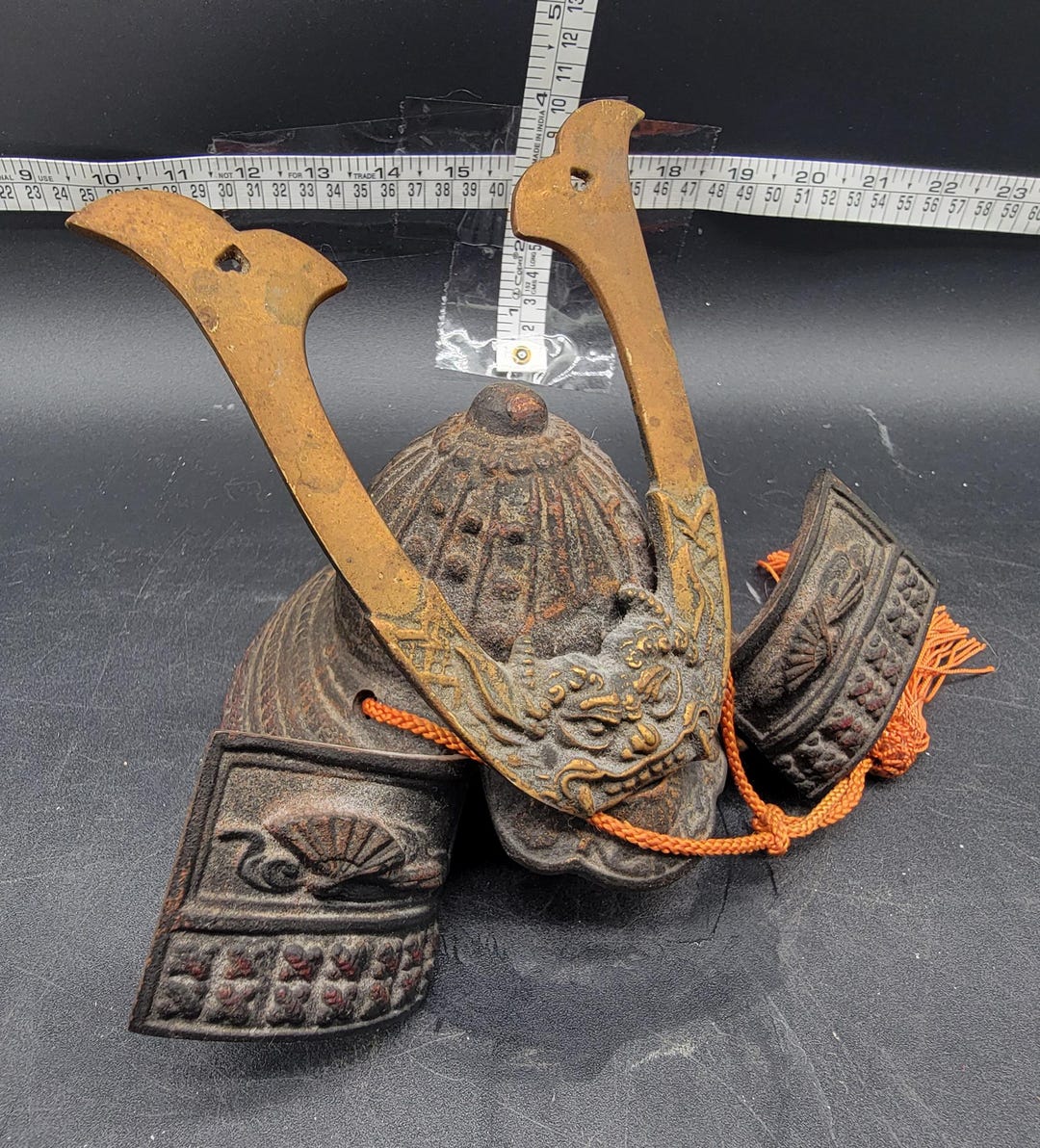 Vintage Brass Metal Samurai Soldier Helmet Headpiece - Etsy