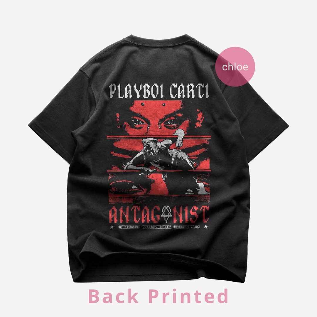 Premium Playboi Carti Back T-shirt Playboi Carti I LUV IT Single Shirt ...