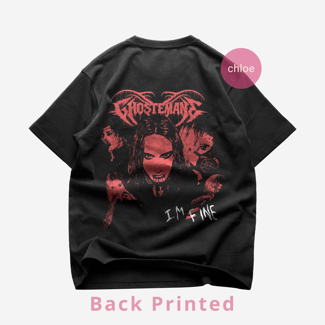 Premium Ghostemane Back T-shirt - Hexada Album Shirt - Ghostemane New Album Shirt - Unisex Heavy ...