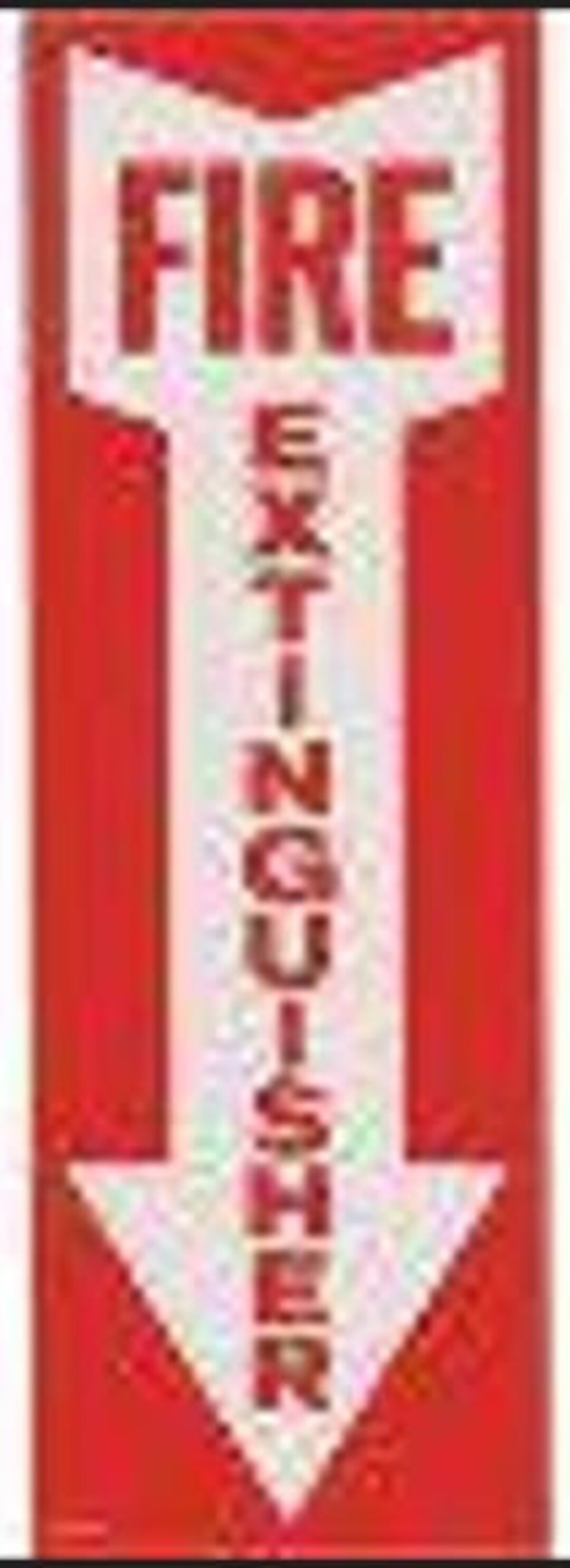 Red Fire Extinguisher Arrow Decal - Etsy