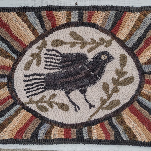 Primitive Hooked Rug - Etsy