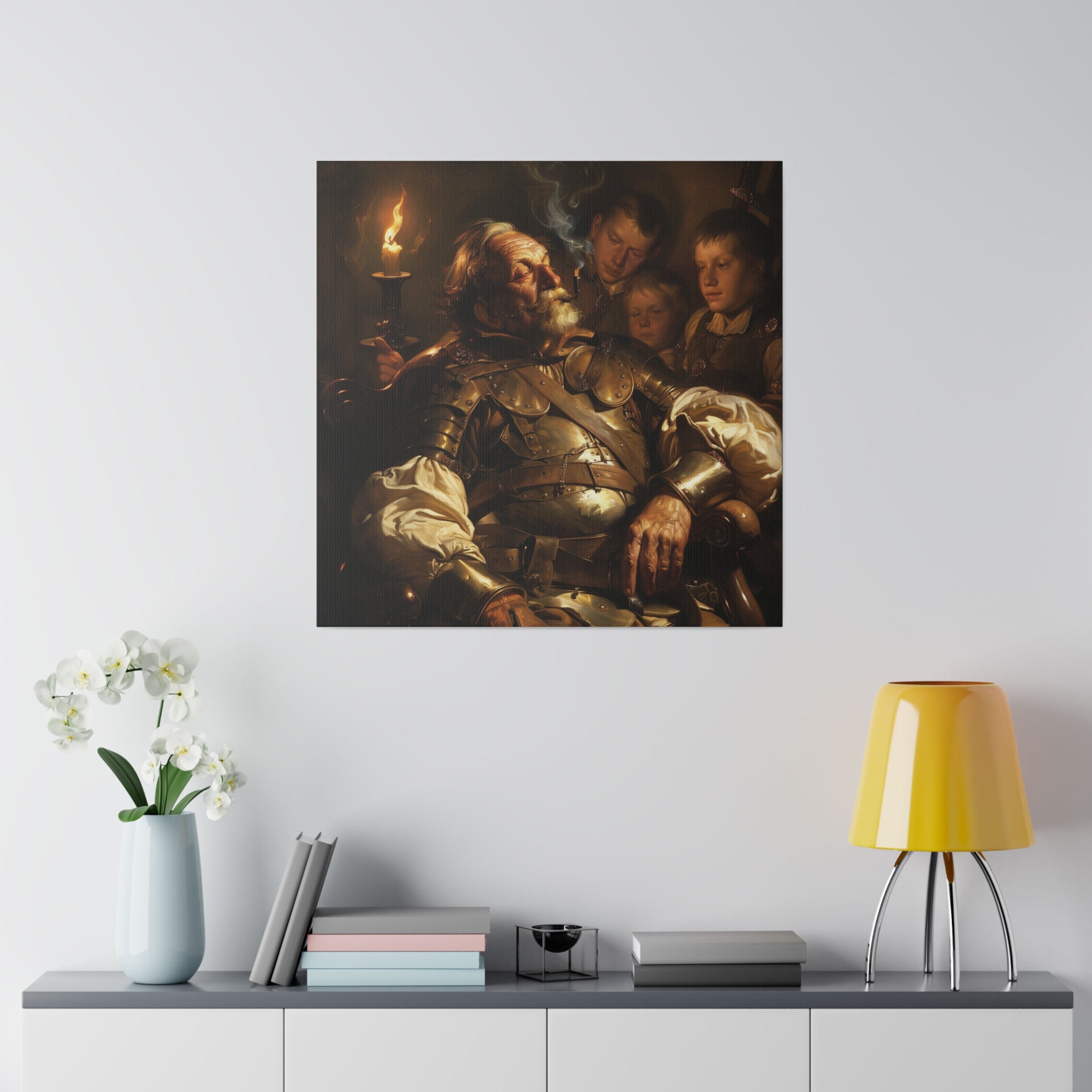 General Jessup Elderly General and Family Canvas Wall Art, Dutch Master ...