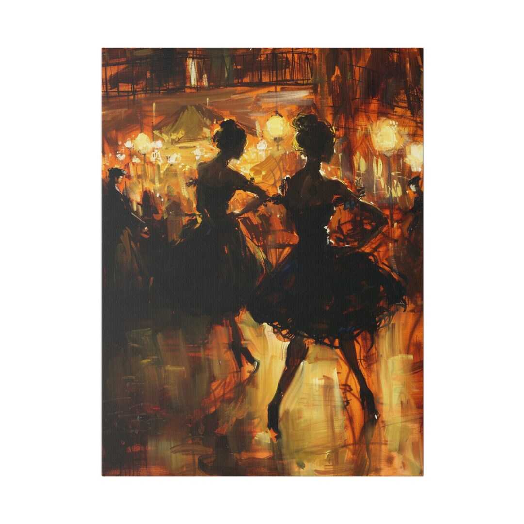 Dancers One - Parisian Dancers Backstage, Vintage Art Deco Wall Art ...