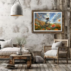 Flower Field Folly Bike Riding Floral Nature Beauty Bright Colorful ...