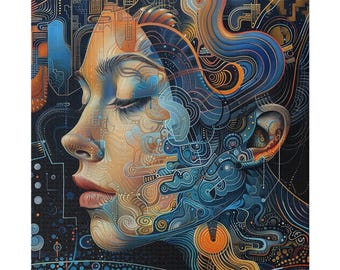 Sci Fi Femme Two, Modern Art, Abstract, Femme Fatale, Thought Process ...