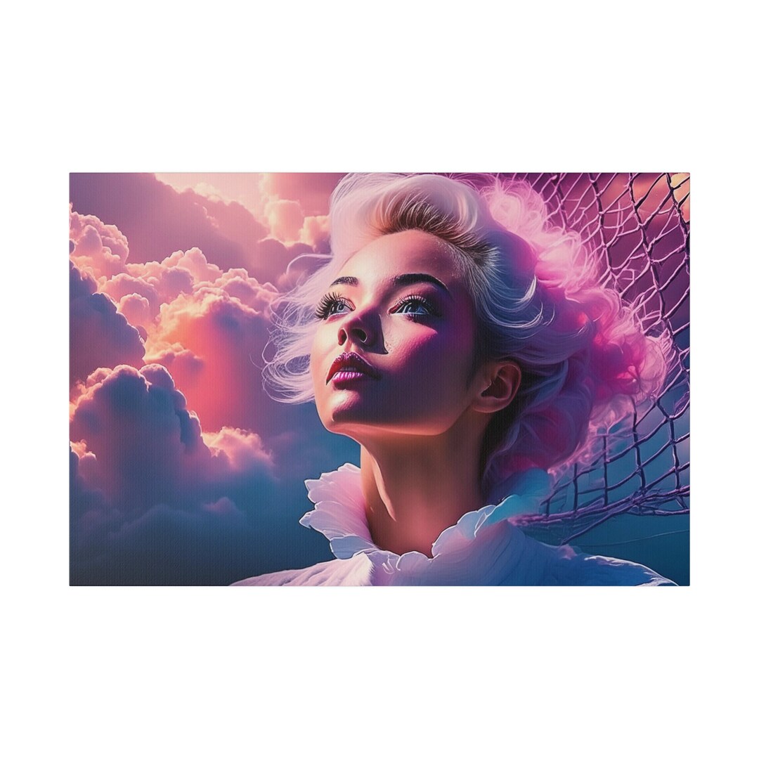 Ahead Surreal Fanciful Concept Wall Art, Modern Woman Canvas Wall Art ...