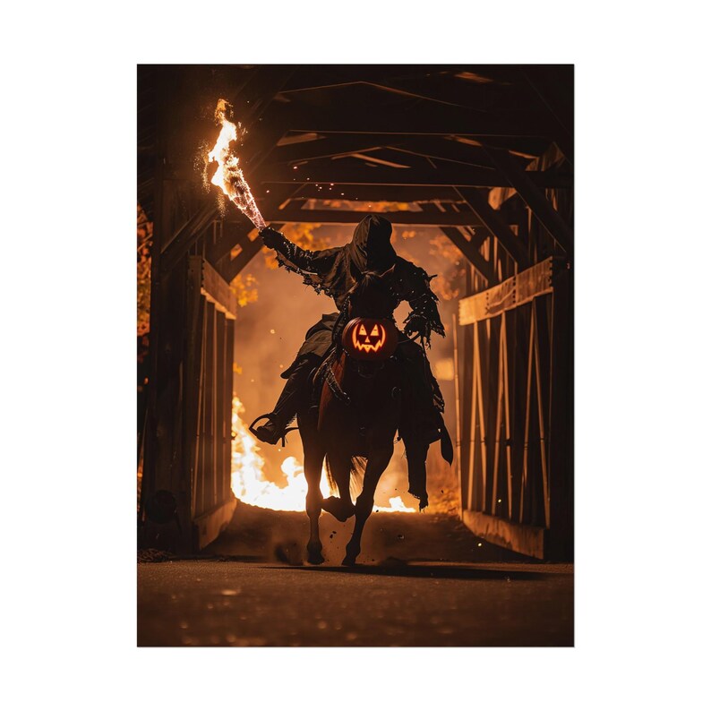 Halloween Decoration Headless Horseman Macabre Modern Art Classic ...