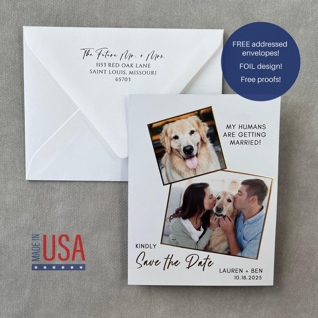 Save the Date Magnet, Photo Save the Date Magnets With FOIL, Save the ...