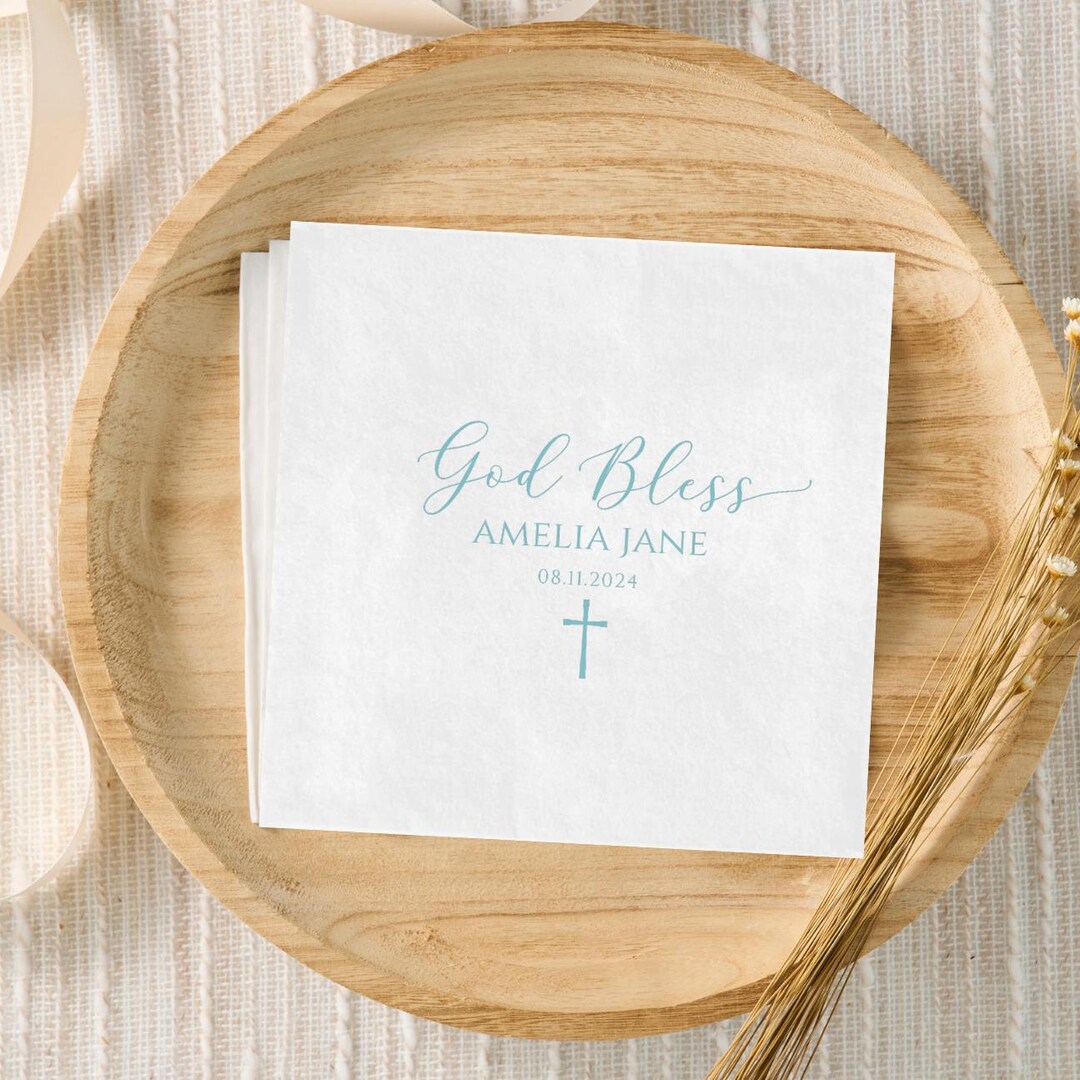 Personalized Confirmation Napkins, Custom Confirmation Party Napkins ...