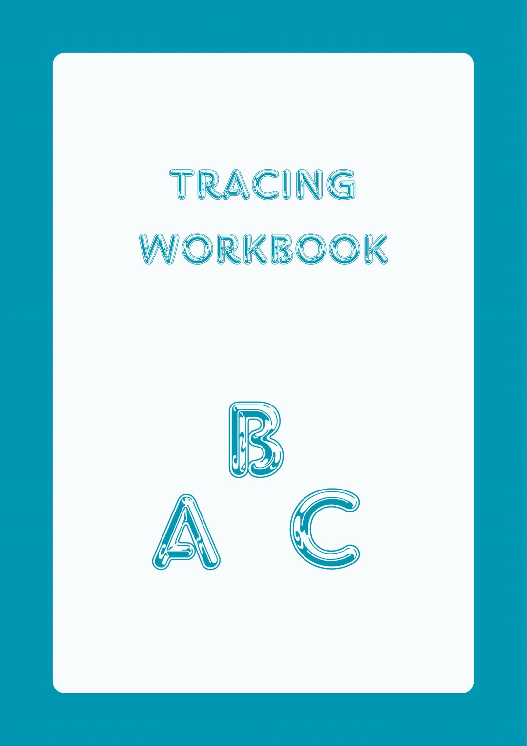 Alphabet Tracing Workbook Letter Tracing Book Kids Activity Homeschool ...