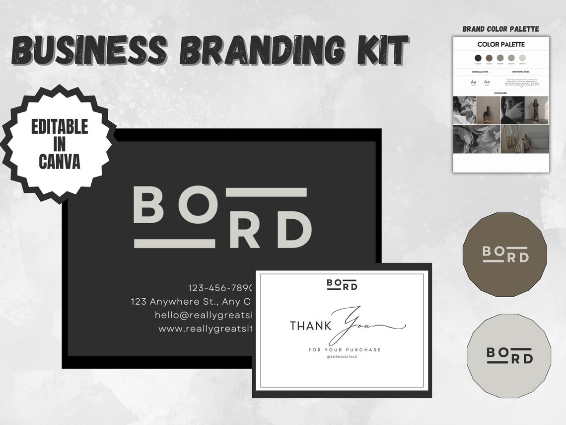 Branding Kit Template | Business Branding Kit | Editable Business Brand ...