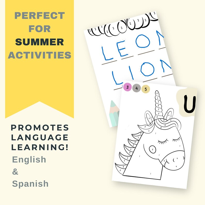 Printable Coloring Book Color by Numbers A-Z Coloring Pages for Kids ...