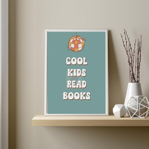 Set of 3 Printable Retro Posters for Reading Nook, Vintage Reading ...