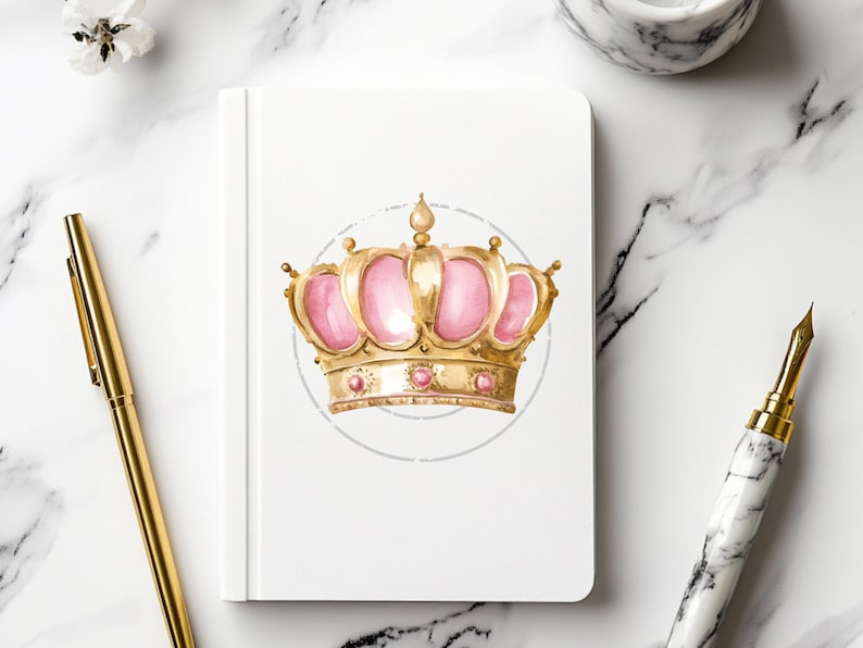 Rose Gold Crown Clipart: Queen, Princess, Royalty PNG (digital Download ...