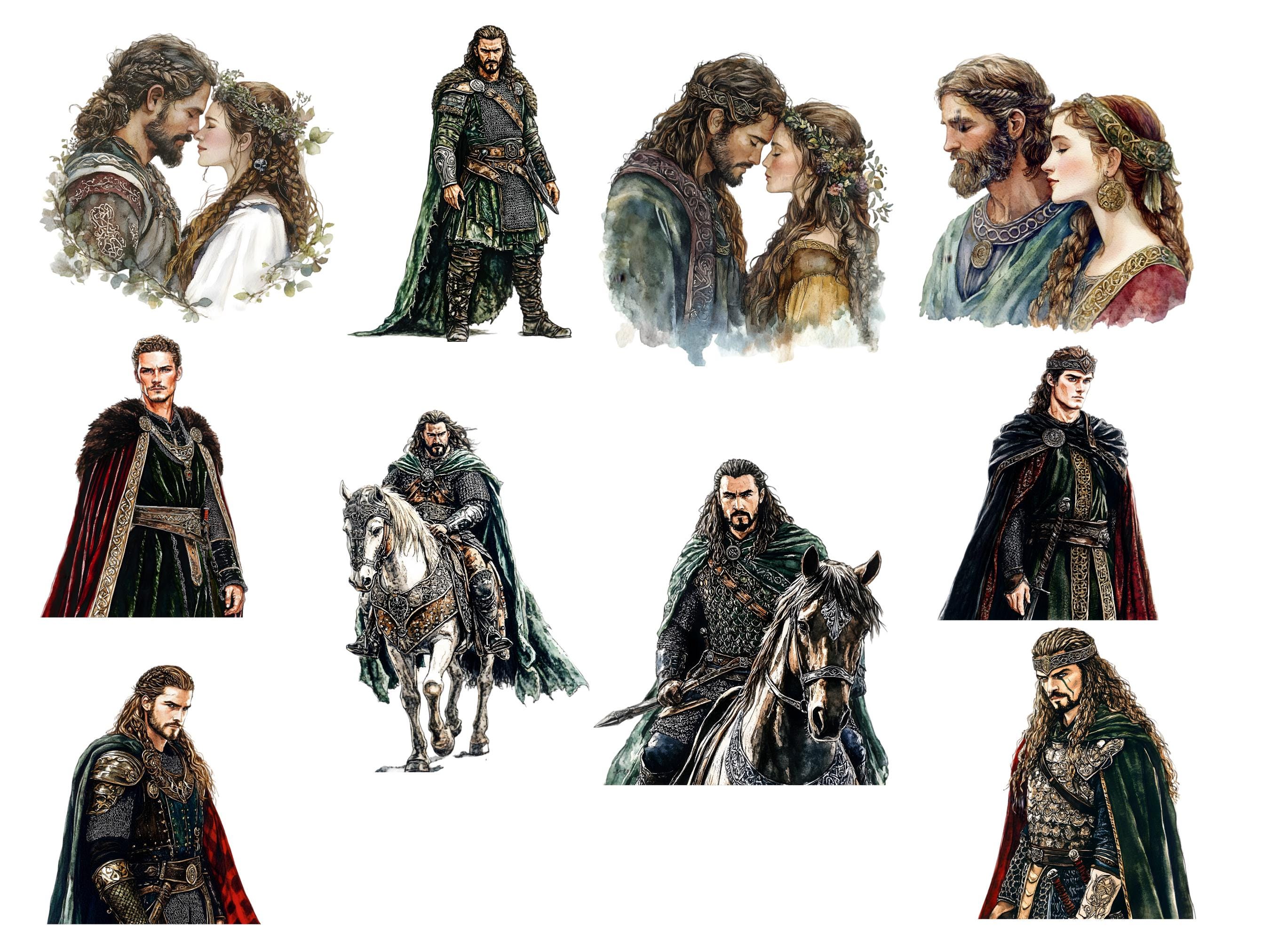Celtic Clipart Set: Fantasy Art, PNG Graphics (commercial Use) (digital ...