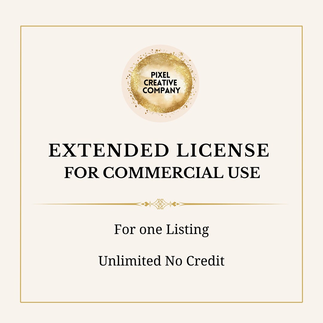 Commercial License, Extended Commercial License, for 1 Listing With No ...