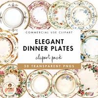Dinner Plate Outline Svg Png: Bold Design for Crafts - Etsy