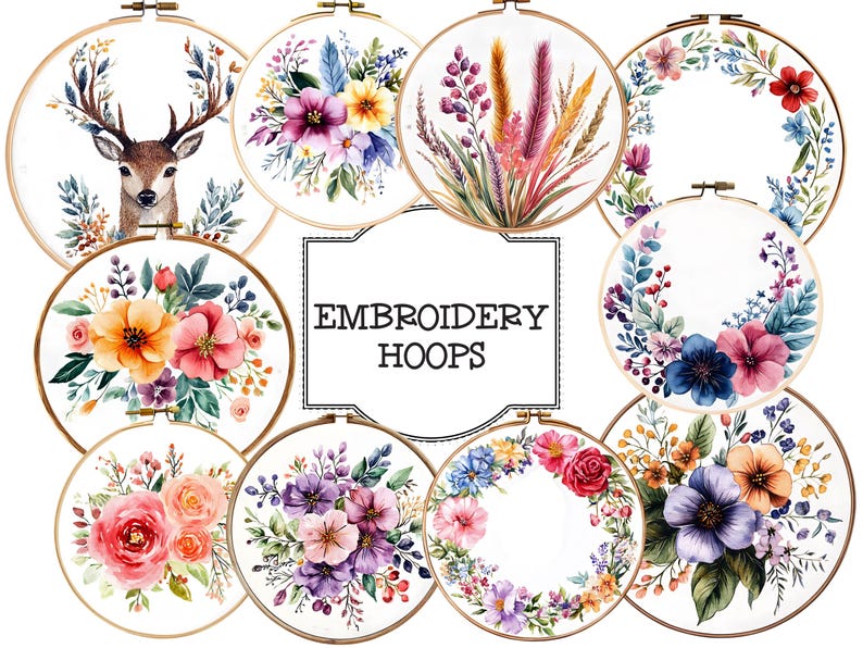 Embroidery Hoops Clipart, Embroidery Hoops PNG, Arts and Crafts Clip ...