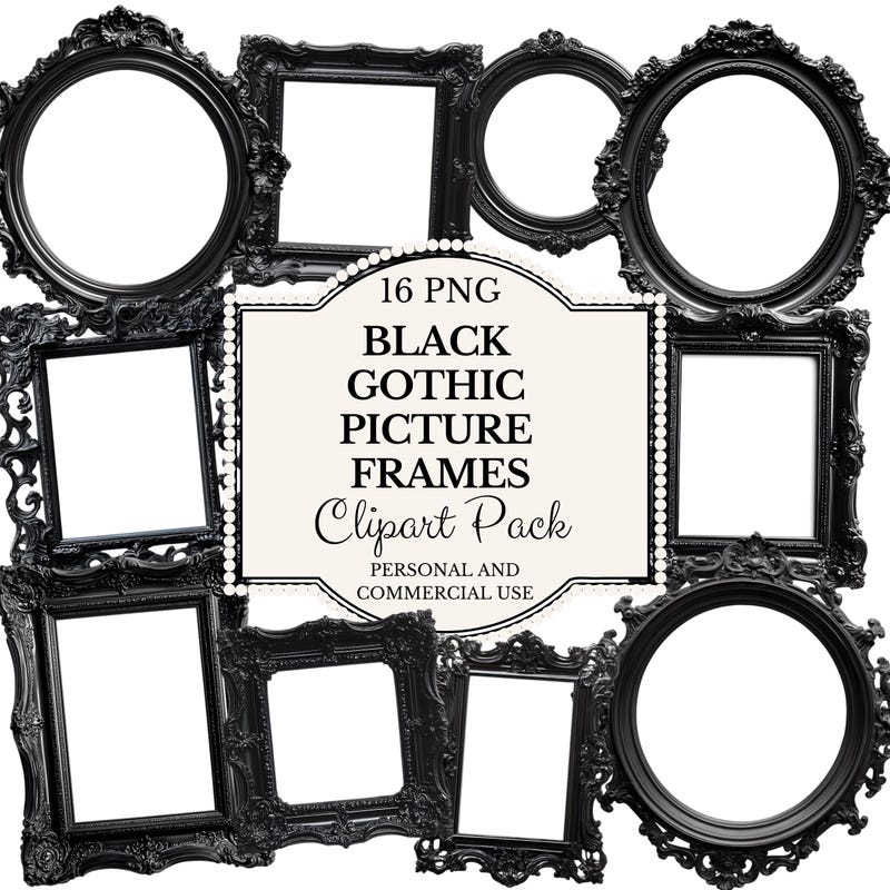 Gothic Picture Frames Pdf - Etsy