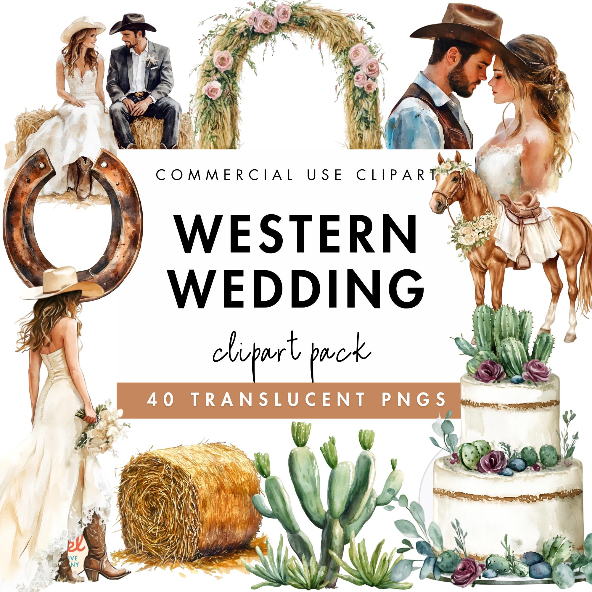 Western wedding clipart | Beachweddingtips.com