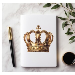 Vintage Gold Crowns Clipart: Commercial Use Graphics (PNG, PDF Download ...