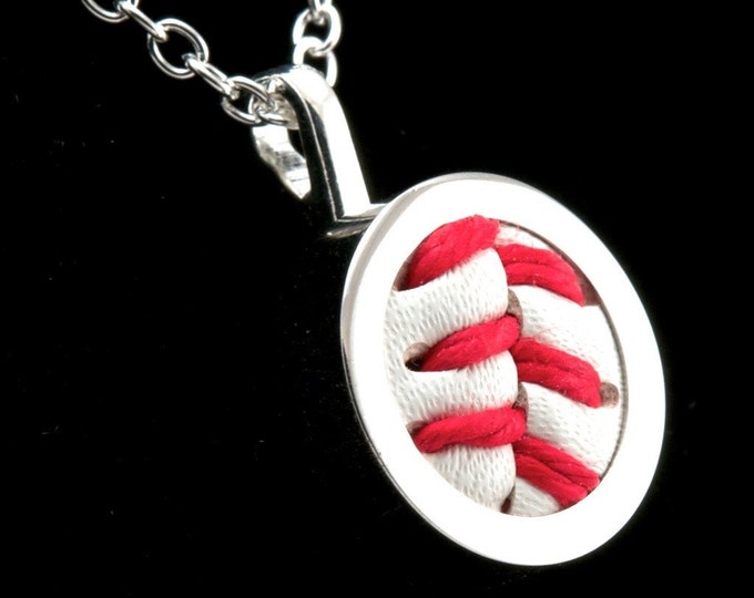 Baseball Pendant and Necklace Made From a Real Baseball - Etsy