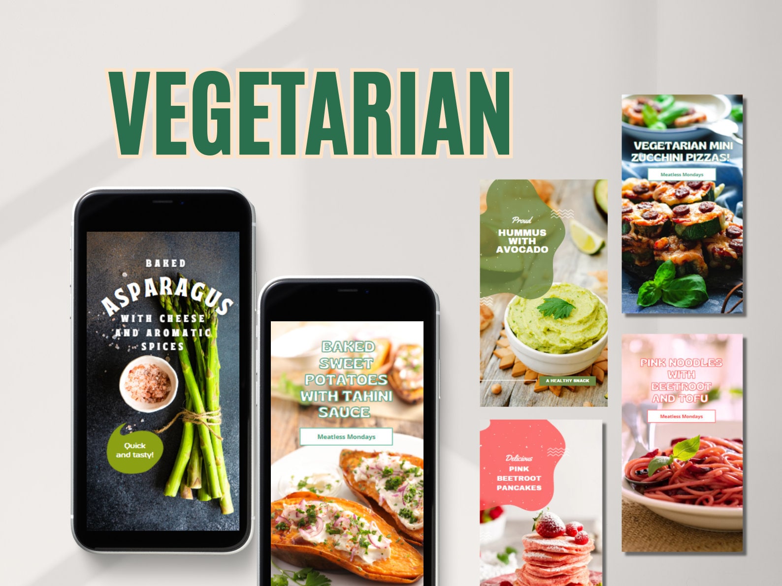 New 100 Recipes & Nutrition Reels Bundle Canva Templates for Healthy ...