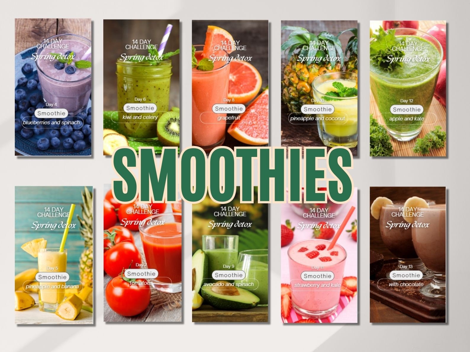 100 Healthy Recipes Nutrition Reels Social Media Bundle Canva Templates ...