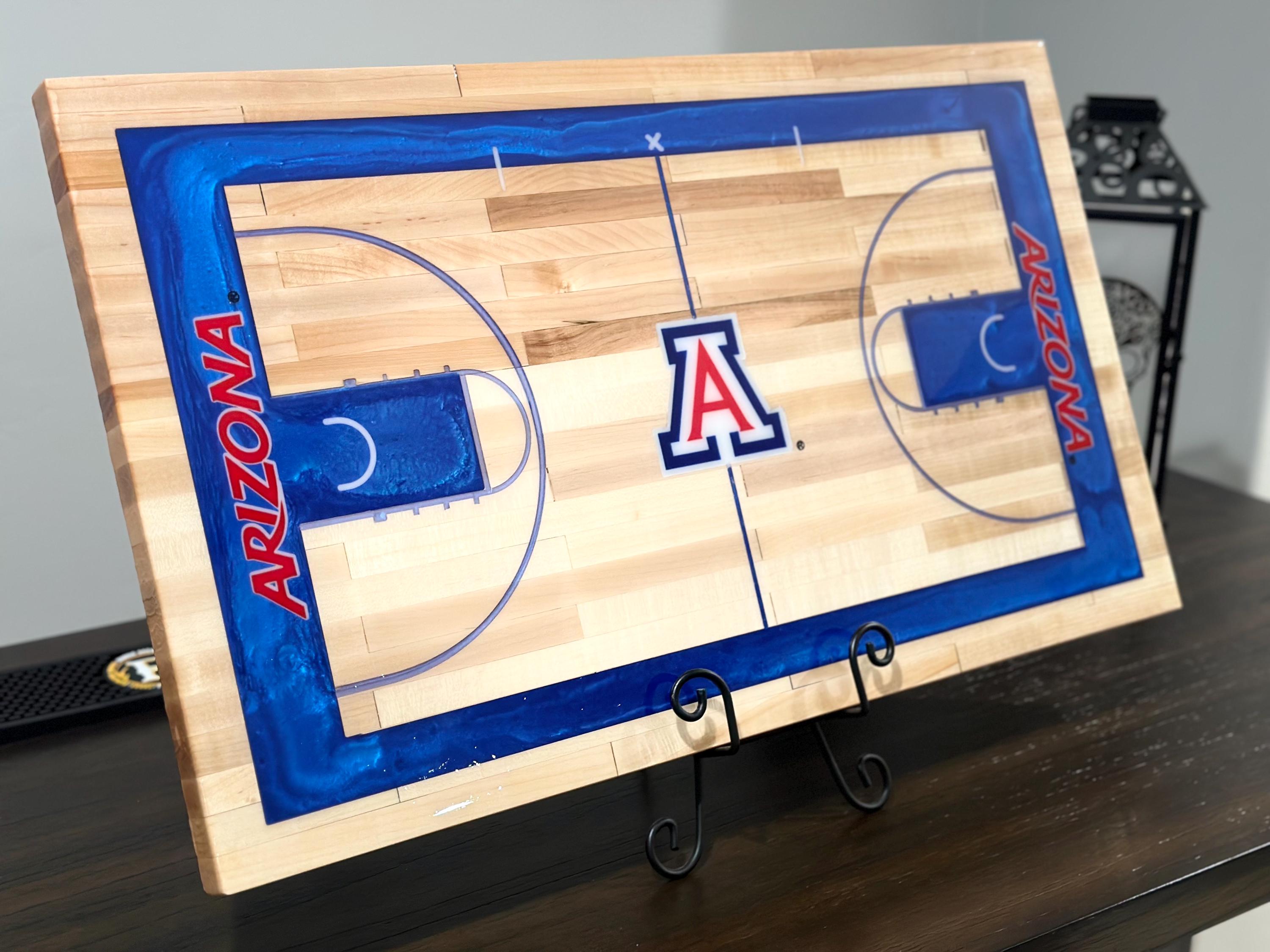 Custom Basketball Court Replica Plaque - Etsy