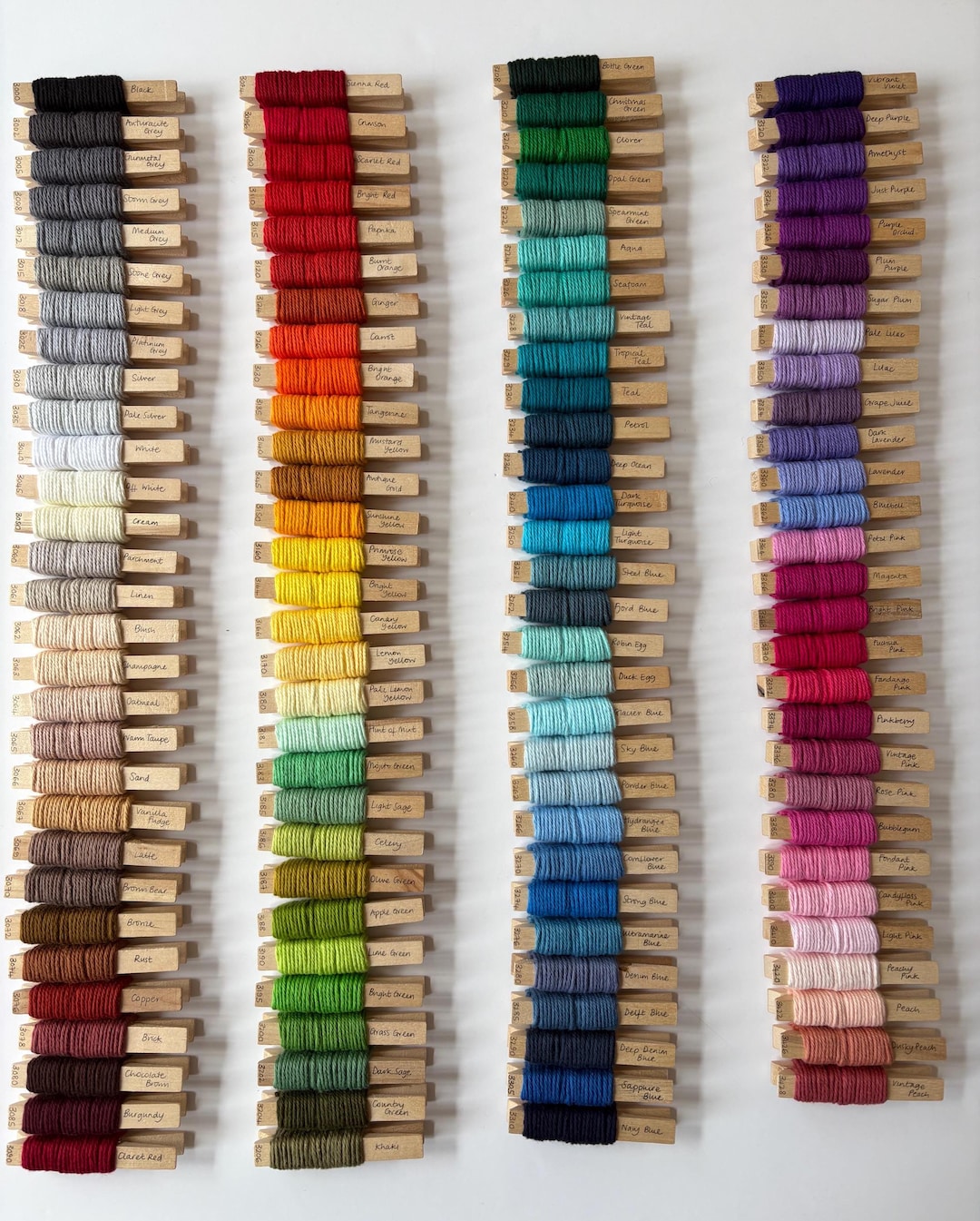 Yarnsmiths Cotton DK Yarn Pegs - Set of 121 - Etsy UK