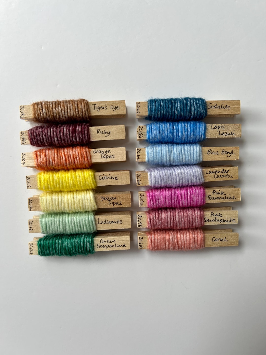 Yarnsmiths Pebble Haze Yarn Pegs: Solid Colors, Set of 15 TOP UP - Etsy