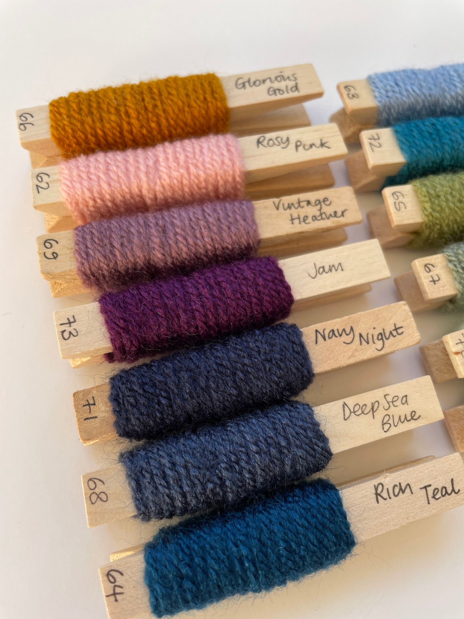 Yarn Pegs Paintbox Yarns Simply DK Top-up Set of 15 - Etsy