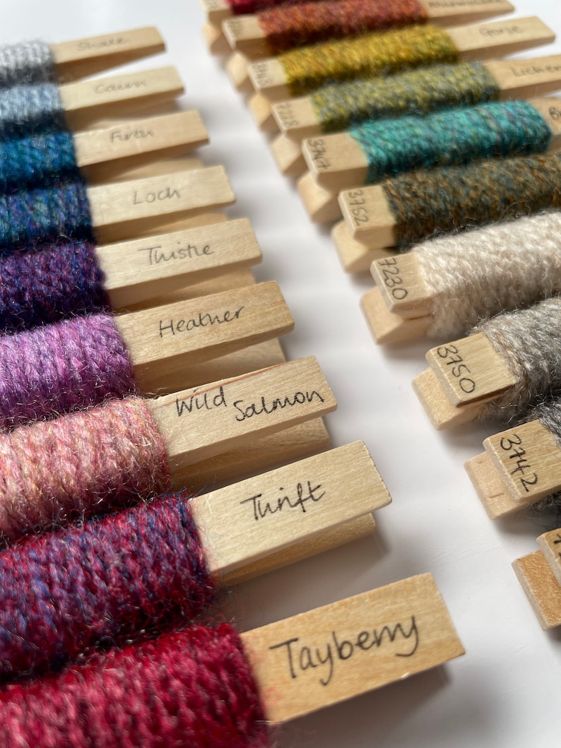 Stylecraft Highland Heathers Yarn Pegs - Set of 24 (including Stag ...