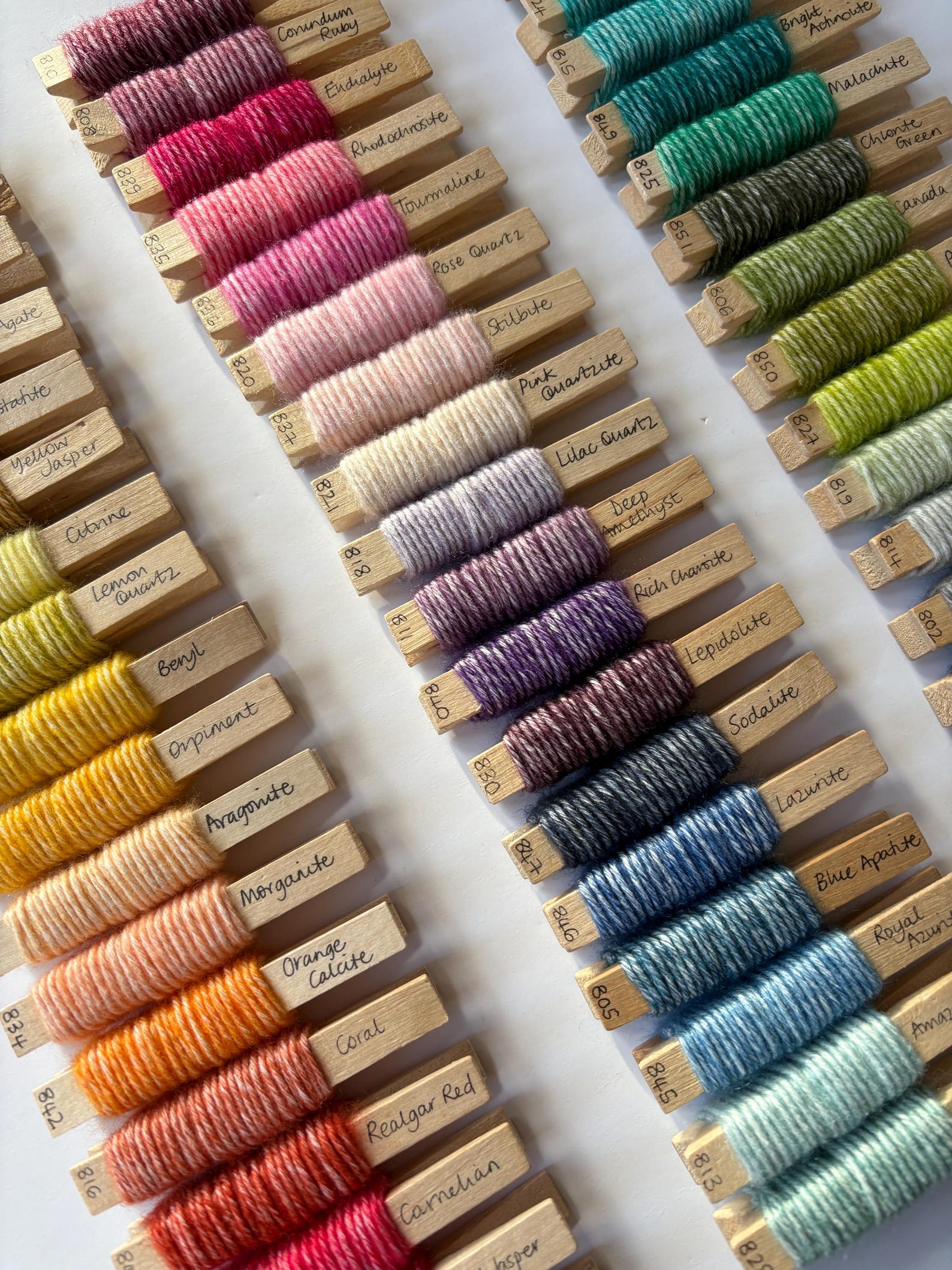 Scheepjes Stone Washed Yarn Pegs - Set of 52 - Etsy