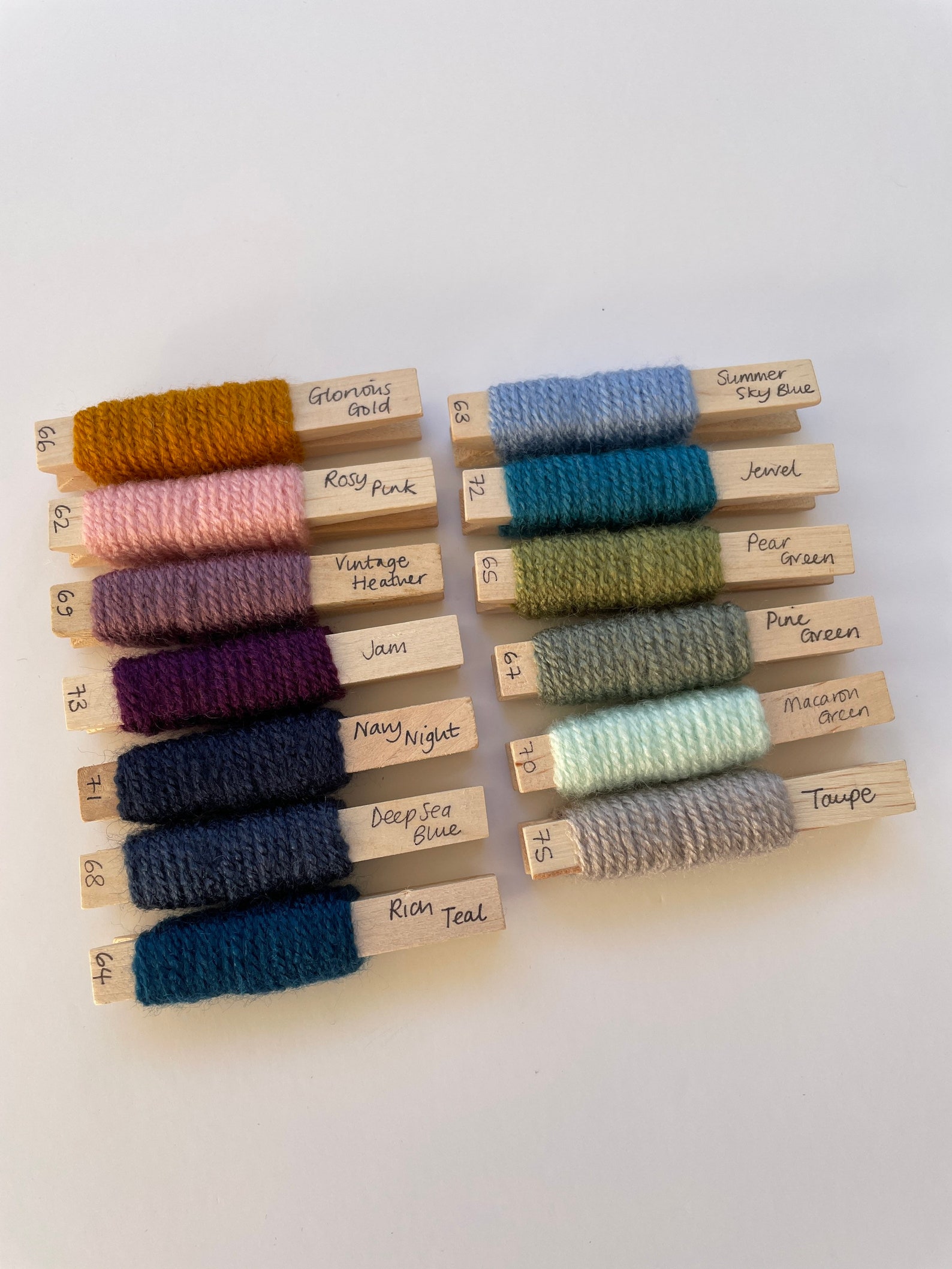Yarn Pegs Paintbox Yarns Simply DK Top-up Set of 15 - Etsy