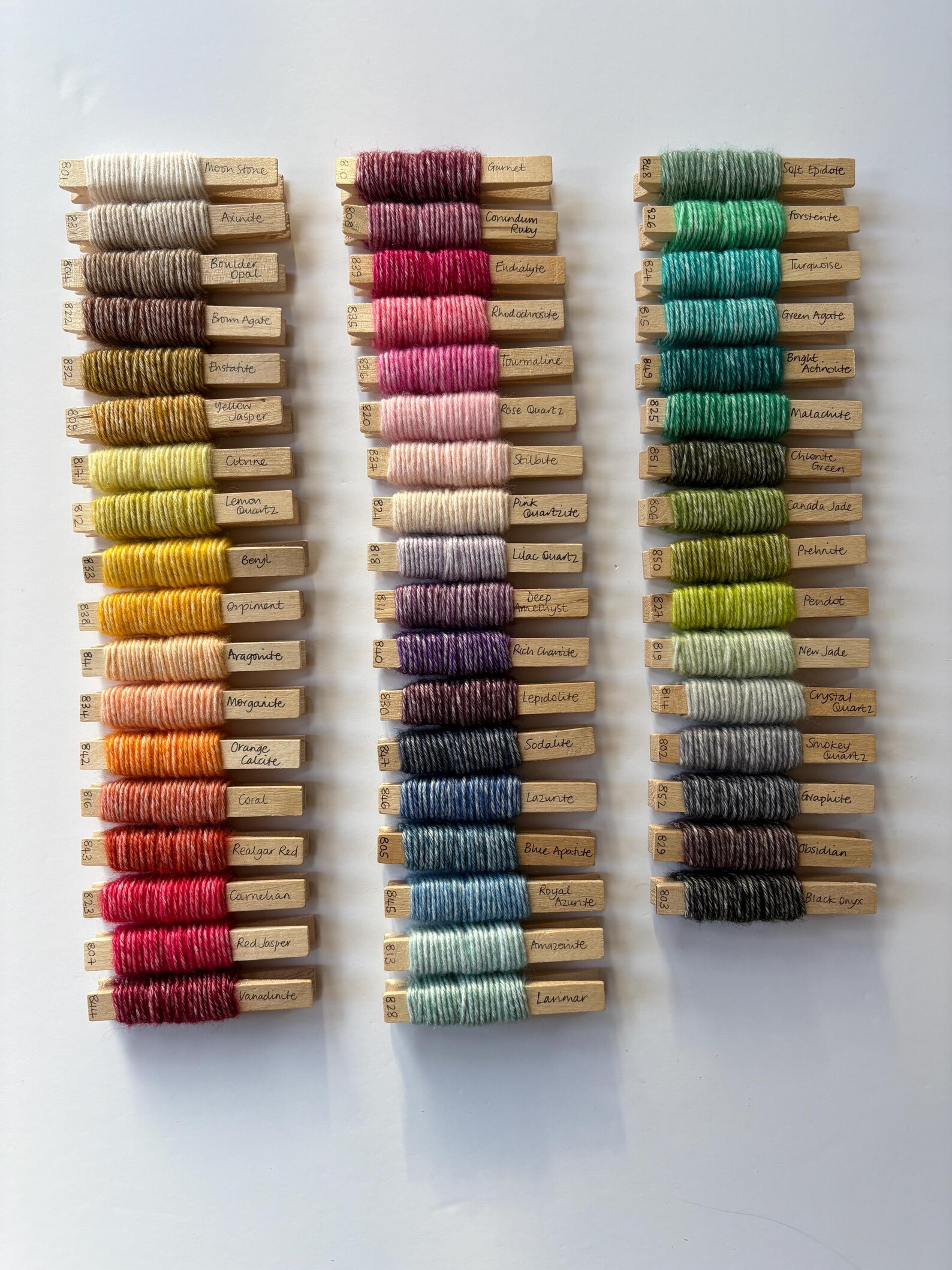 Scheepjes Stone Washed Yarn Pegs - Set of 52 - Etsy